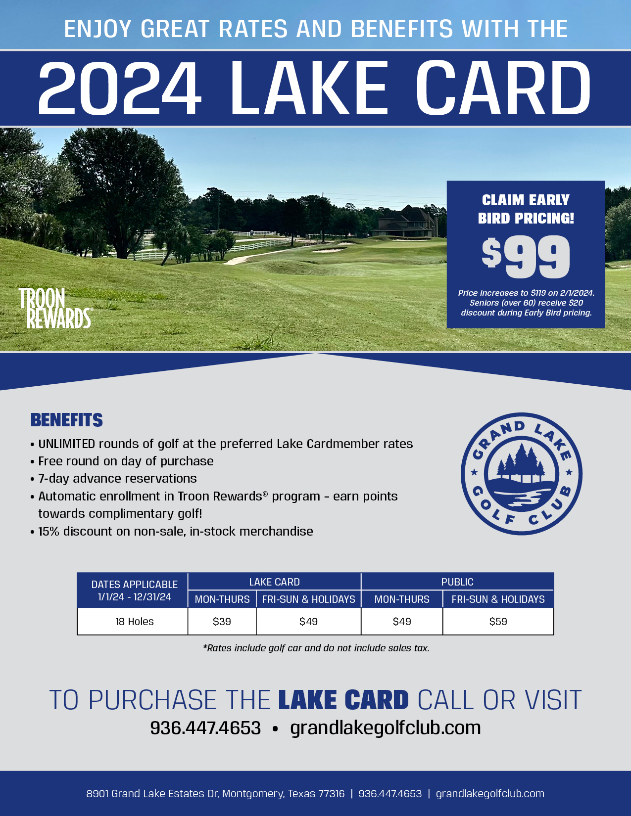 Lake Card - Grand Lake Golf Club